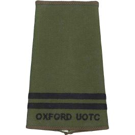 Oxford UOTC Rank Slides, Olive Green, (Cadet Cpl)