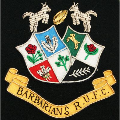 Barbarians RUFC Blazer Badge, Wire
